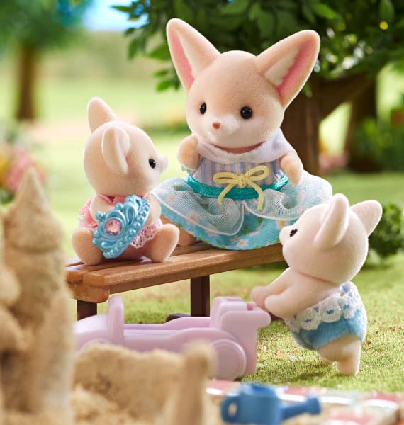 Calico Critters Fennec Fox Twins, Set of 2 Collectible Doll Figures