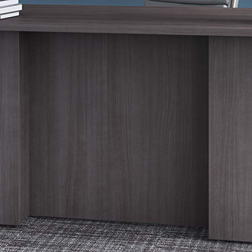Bush Business Furniture Office 500 U Shaped Executive Desk with Drawers and Hutch, 72W, Storm Gray