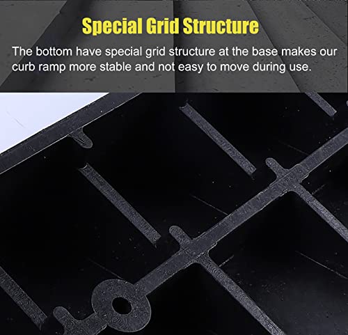 Threshold Ramp, Barrier-Free Transition Rubber Ramp for Door Threshold Wheelchairs Driveway, Indoor Outdoor Garden Steps Auxiliary Curb Ramps, 5 6 7 8 9 10 11 12 13 14 15cm Tall (Size : 5cm/1.9in)