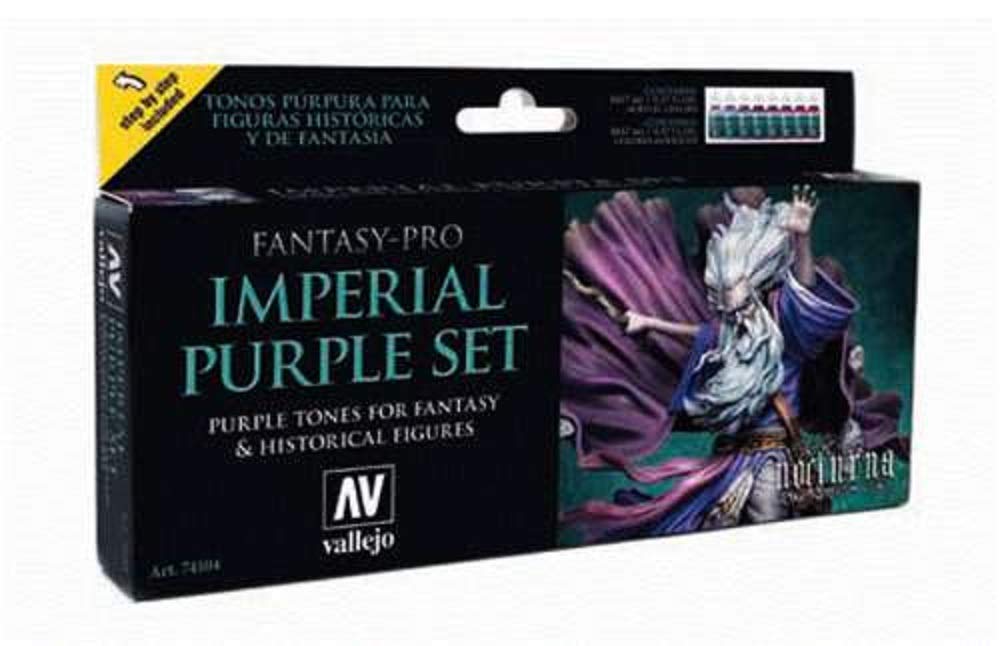 Vallejo VJ74104 Fantasy-Pro Imperial Set Toy, Purple