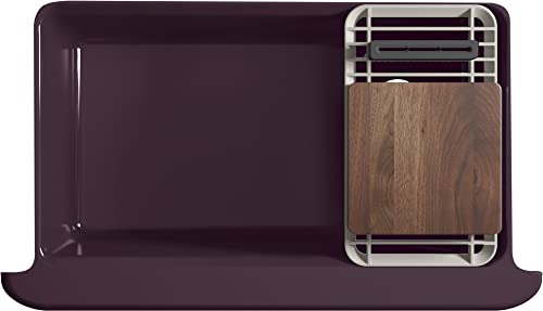 Kohler K-28874-0 Kohler K-28874 Tempered 35-5/8" x 21-5/16" x 9" Undermount Single-Bowl Farmhouse Workstation Kitchen Sink with Tall Apron