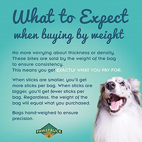 Pawstruck Natural Bully Bites, Value Pack 8 oz. Dog Chews for All Breeds, Low Fat and High Protein Dental Sticks for Dogs, Digestible Rawhide Alternative, Odorless Bully Sticks for Small Pups