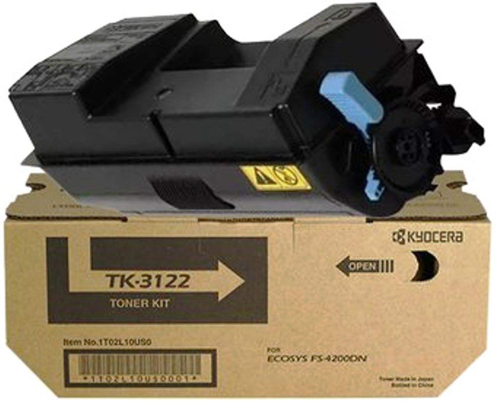 Kyocera TK-3122 (TK3122) Black Toner Cartridge 2-Pack for ECOSYS M3550idn, M3560idn, FS-4200DN