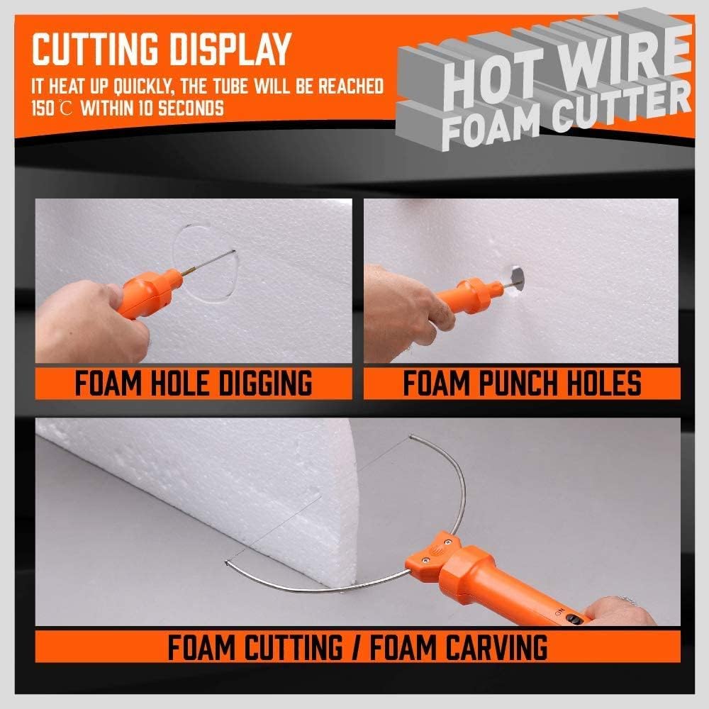 HORUSDY 3-IN-1 Hot Wire Foam Cutter, Foam Cutter Electric Cutting Machine Pen Tools Kit