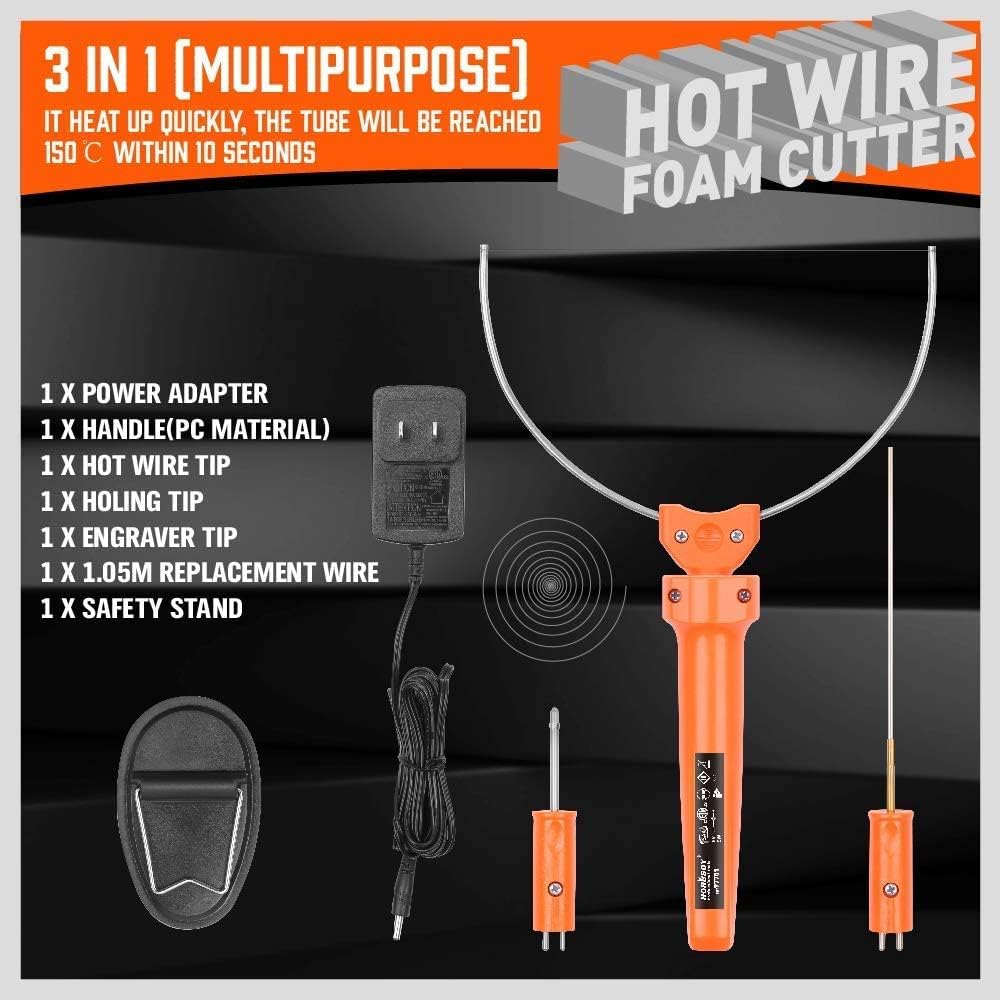 HORUSDY 3-IN-1 Hot Wire Foam Cutter, Foam Cutter Electric Cutting Machine Pen Tools Kit