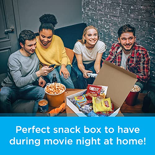 Snack Box Variety Pack Care Package (60 Count) Kids, Teens, Adults, Men, Women, College Student, Christmas Gift Basket Snackbox, Office Sampler, Stocking Stuffers, Candy Food Cookies Chips Arrangement, Sweet Gifting