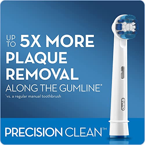 Genuine Original Oral-B Braun Precision Clean Replacement Rechargeable Toothbrush Heads (10 Count) - International Version, German Packaging