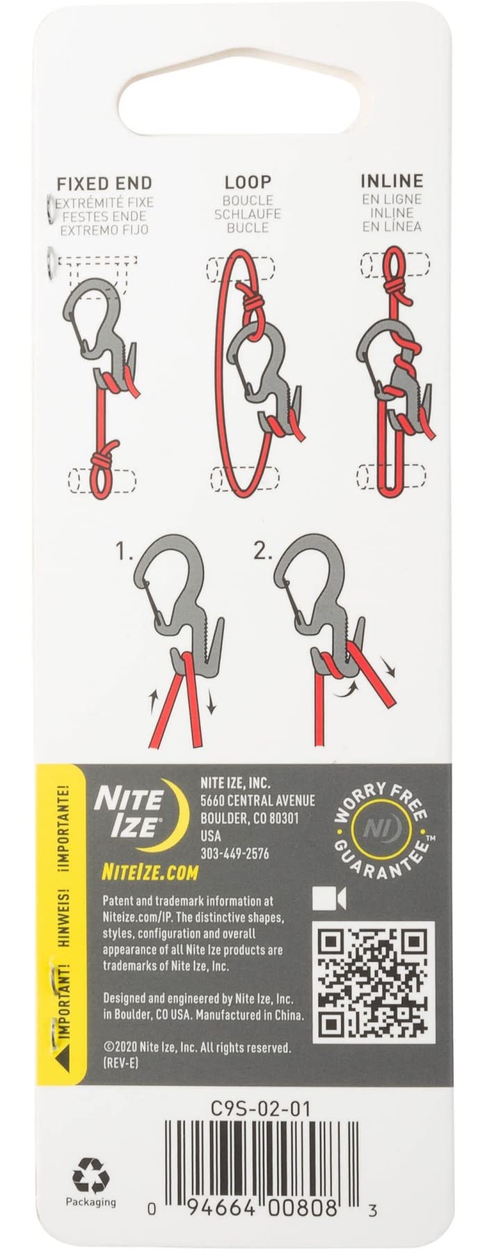 Figure 9 Carabiner Small Black Nite Ize C9s-02-01