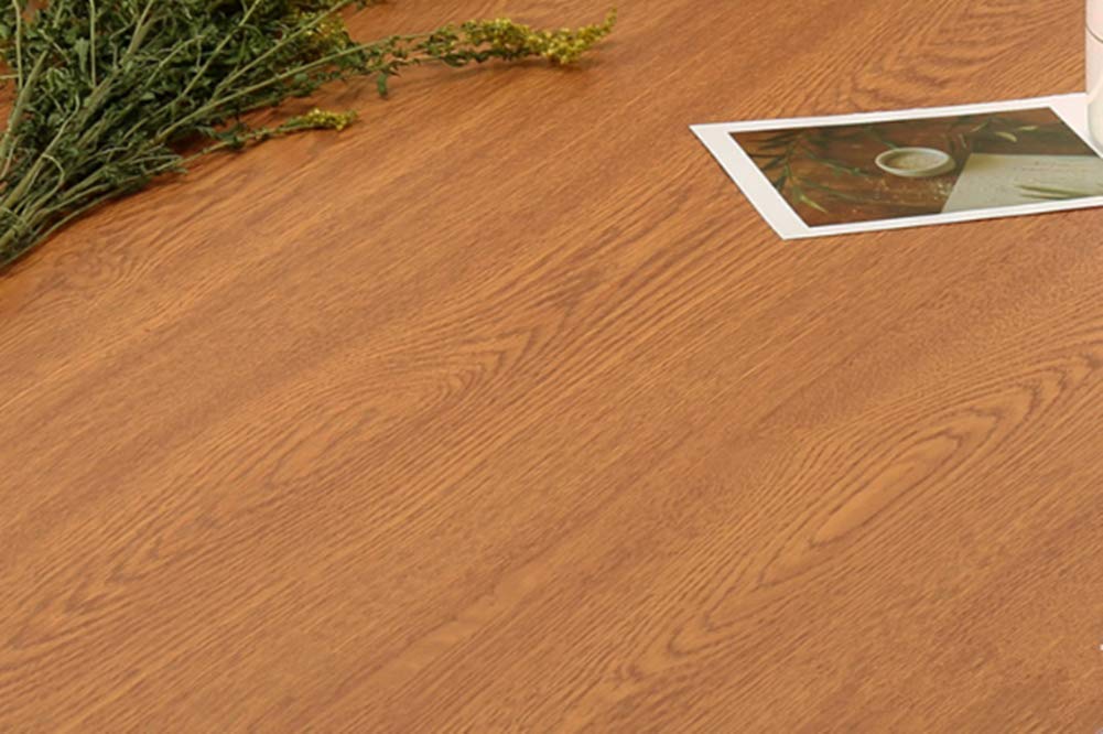 Yija Brown Winged Wood Grain Waterproof Self Adhesive Shelf Liner Dresser Drawer Cabinet Sticker 15.6inch by 79inch