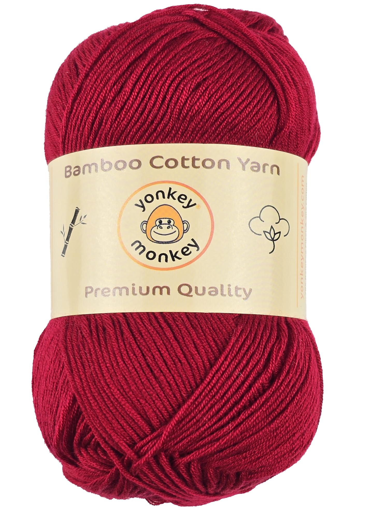 10-Pack Yonkey Monkey Skein Tencel Yarn - 70% Bamboo, 30% Cotton - Softest Quality Crocheting, Knitting Supplies - Lightweight and Breathable Fabric Threads 210 Meters