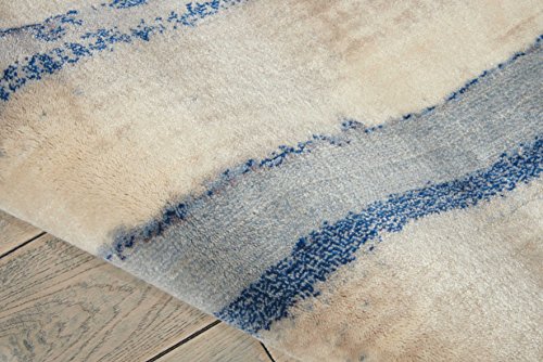 Nourison Somerset Floral Ivory/Blue 9'6" x 13' Area Rug, Easy Cleaning, Non Shedding, Bed Room, Living Room, Dining Room, Kitchen (10x13)
