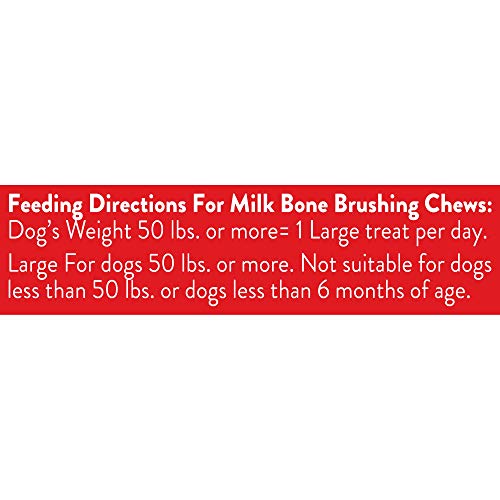 Milk-Bone Brushing Chews Daily Dental Dog Treats Original Large Treats 24.2 Ounces