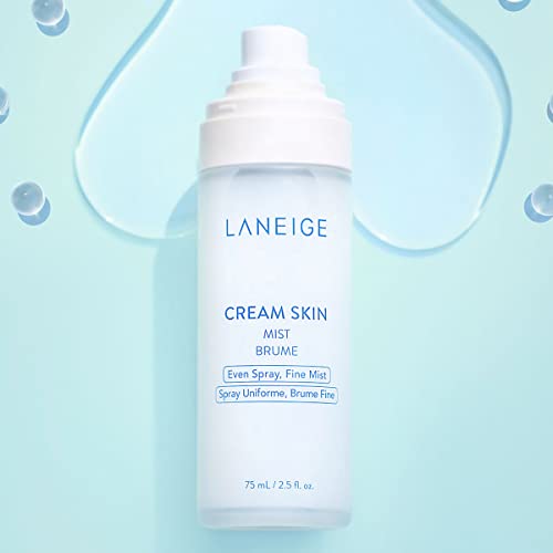 LANEIGE Cream Skin Mist: On-the-go, Soothe, Hydrate, and Strengthen Skin’s Moisture Barrier, 2.5 fl. oz.