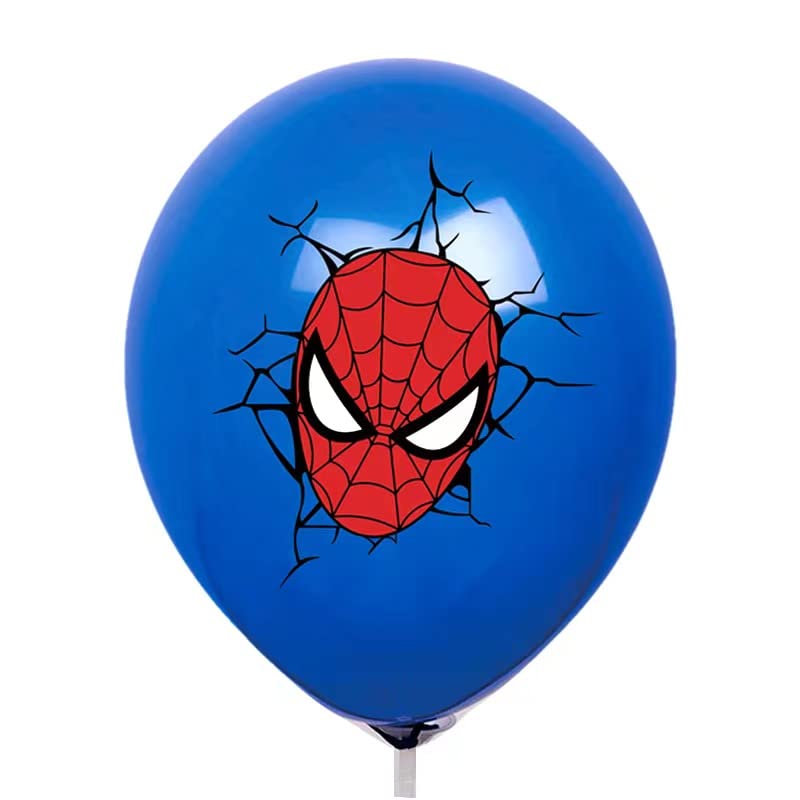ERWYN23Pcs Miles Morales Spiderman Backdrop Happy Birthday Party Supplies Decoration Banner Photography Background Photo Studio Props Spiderman Balloons