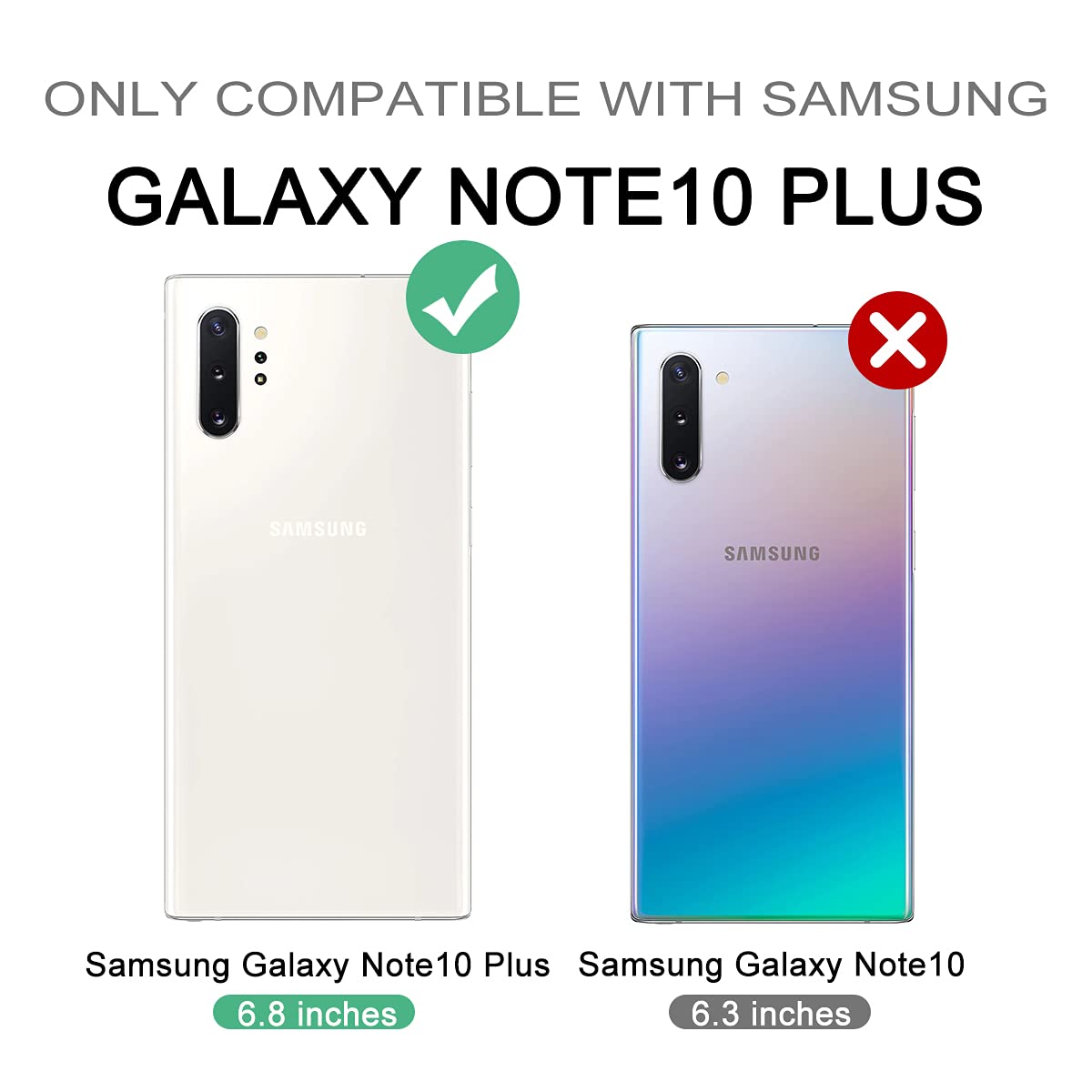 Dexnor for Samsung Galaxy Note 10+ Plus Case, [Built in Screen Protector and Kickstand] Heavy Military Grade Protection Shockproof Protective Cover for Samsung Galaxy Note 10 Plus Rose Gold