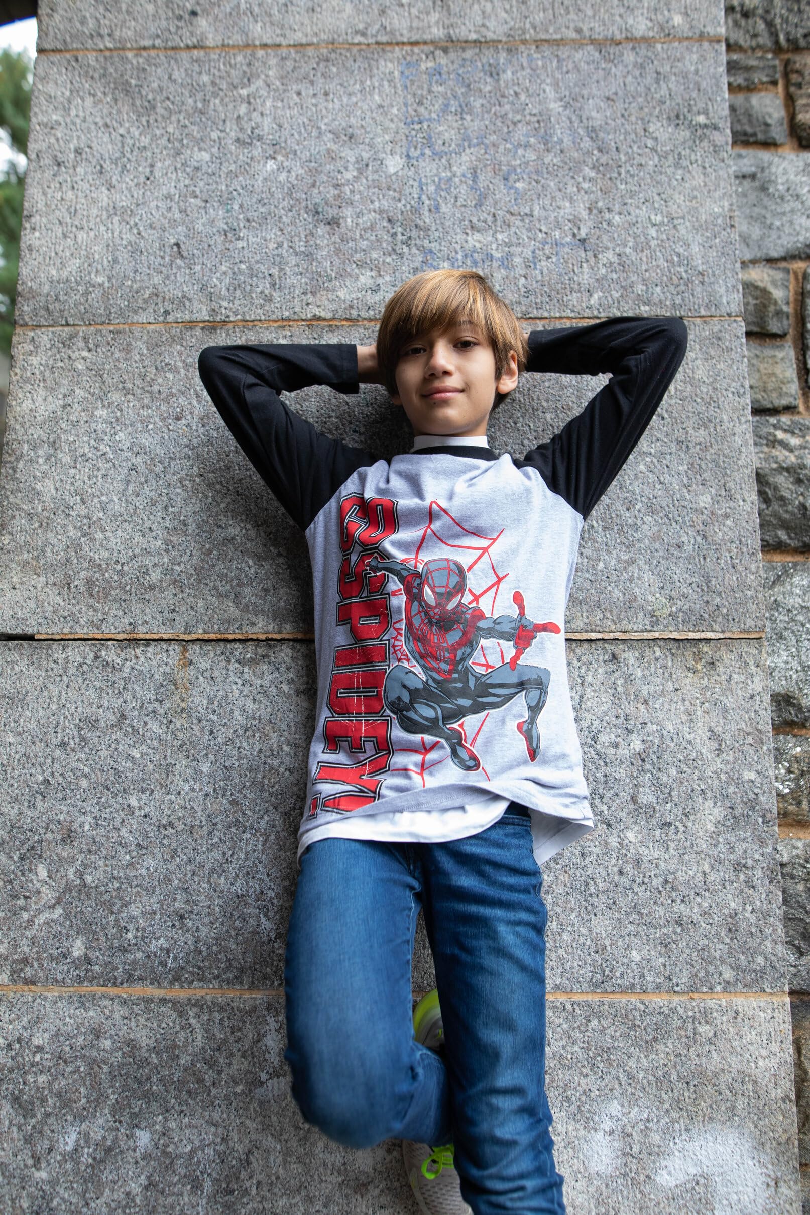 Marvel Spider-Verse Spider-Man Miles Morales Toddler Boys 2 Pack T-Shirts 4T