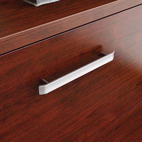 OfficeWorks by Sauder Affirm 72 X 24 Shell & LAT Ste, L: 71.10" x W: 23.47" x H: 29.29", Classic Cherry Finish