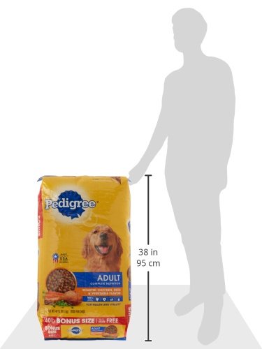 Pedigree Complete Nutrition Adult Dry Dog Food Roasted Chicken, Rice & Vegetable Flavor, 40 Lb. Bag