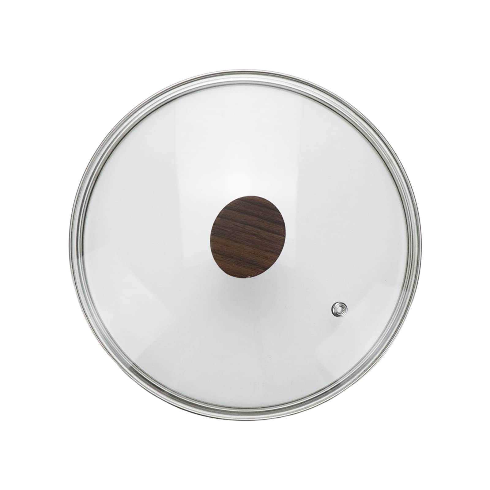 LC LICTOP 9" Tempered Glass Lid 304 Stainless Steel Rim Cookware Cover Replacement for 9-Inch Pan or Pot (Heat Resistant Bakelite Knob)