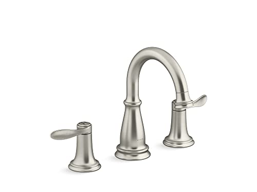 Kohler 27380-4-BN BELLERA® Widespread Bathroom Sink Faucet, 1.2 GPM, Vibrant Brushed Nickel