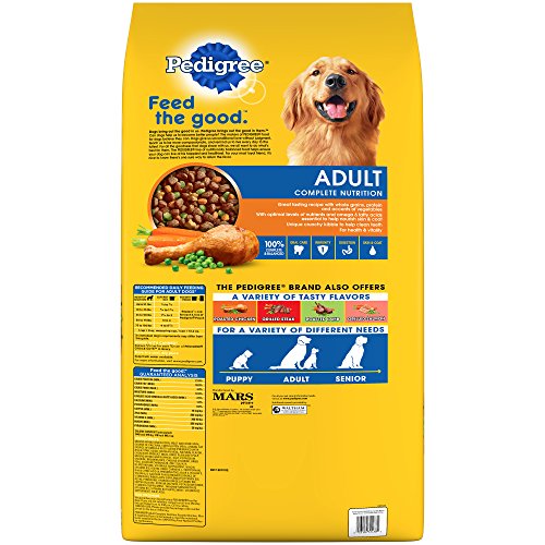 Pedigree Complete Nutrition Adult Dry Dog Food Roasted Chicken, Rice & Vegetable Flavor, 40 Lb. Bag