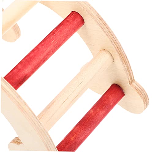Balacoo 2pcs Hamster Wooden Toys Hamster Platform Rat Exercise Toys Critter Nation Small Animal Hideout Huts Gerbils Hideaway Toy Rabbit ramp Bunny Castle Chinchilla cage The Slide Ladder