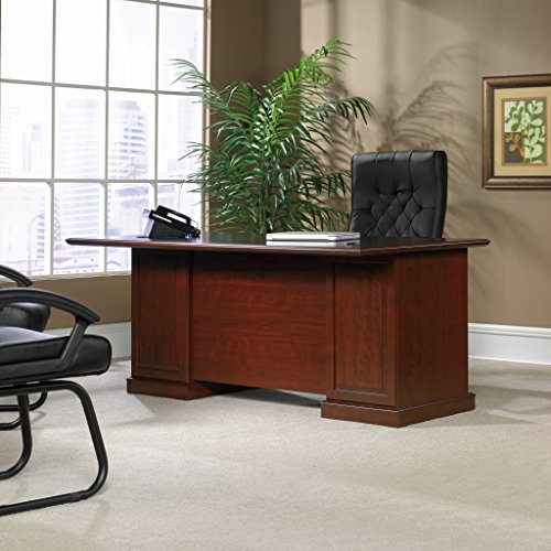 Sauder Heritage Hill Executive Desk, L: 70.51" x W: 35.43" x H: 29.69", Classic Cherry Finish