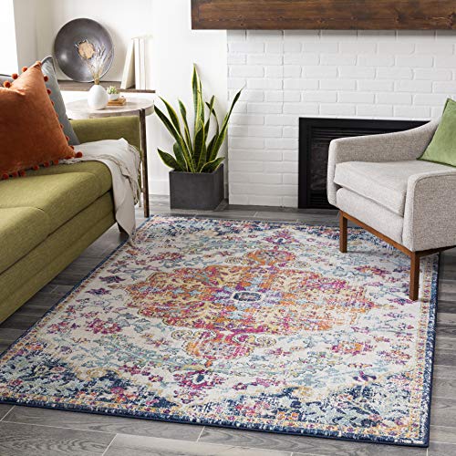 Artistic Weavers Odelia Vintage Bohemian Area Rug,2' x 3',Orange/Navy