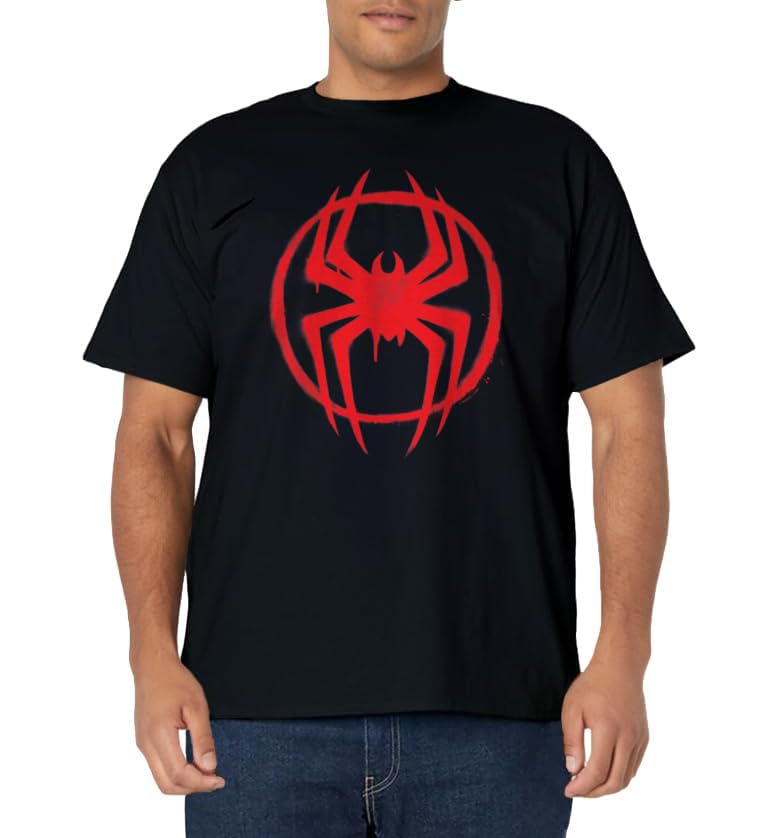 Marvel Spider-Man Across The Spider-Verse Part 1 Miles Logo T-Shirt