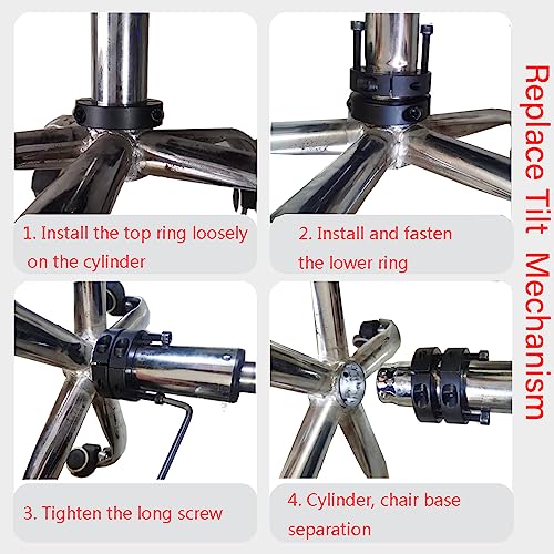 Gjpwyfdc Office Chair Cylinder Replacement Tool, Chair Base Removal Tool, Suitable for Office Chairs That Have Been Used for A Long Time. (Black-Big)