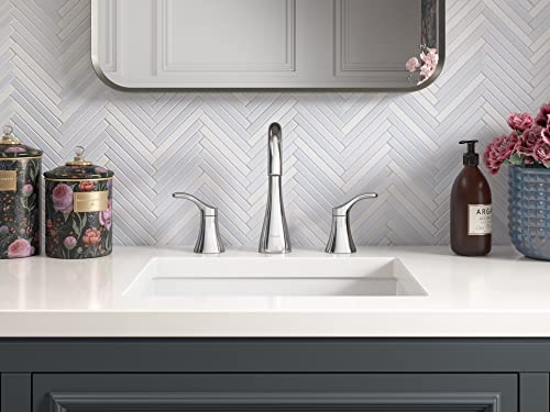 Kohler 27390-4-CP Simplice Bathroom Sink Faucet, 1.2 gpm, Polished Chrome