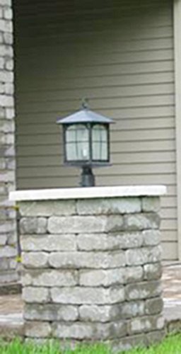 Home Decorators Collection Brimfield 3-Light Outdoor Aged Iron Post Light
