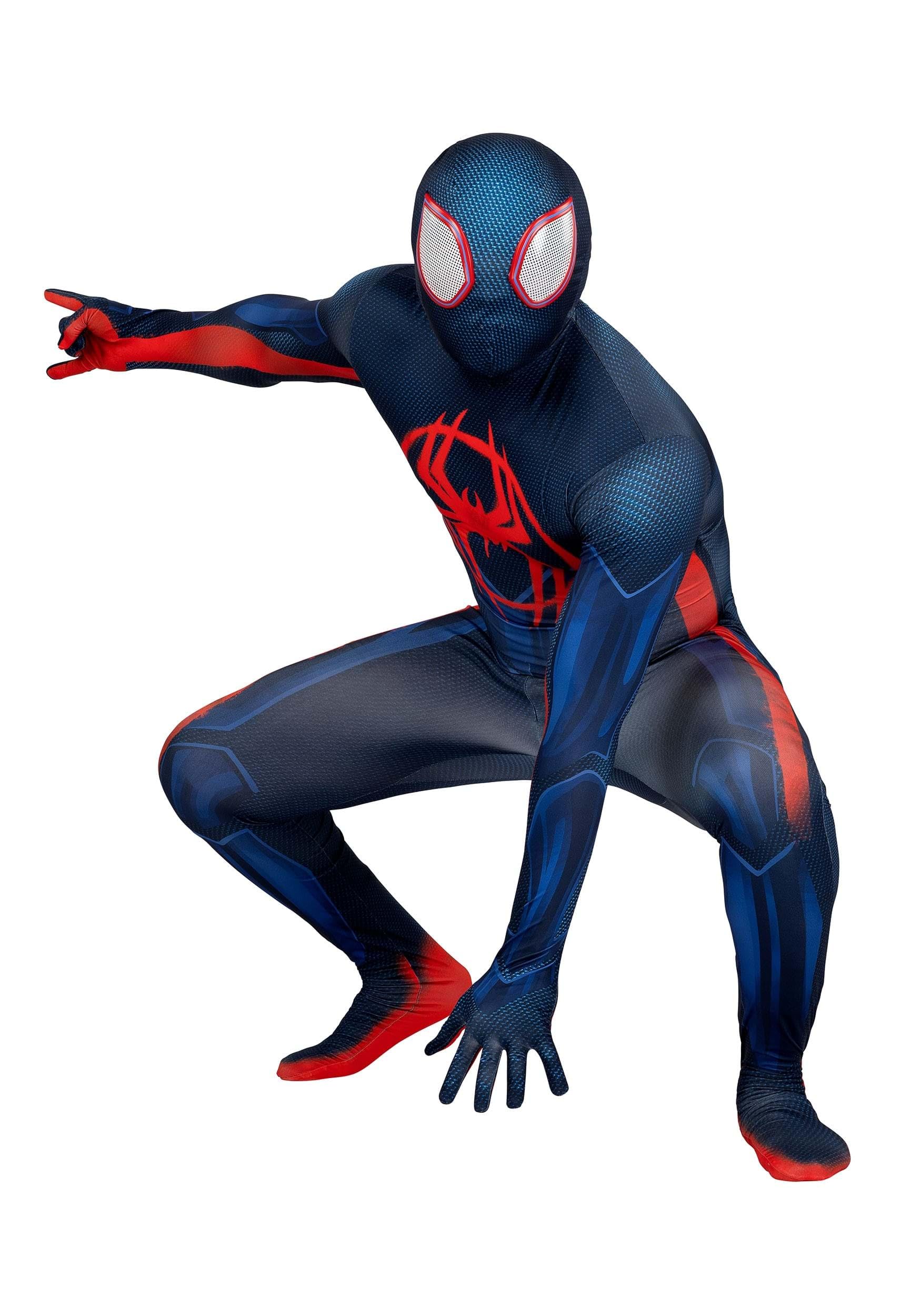 Jazwares Marvel Spider-Verse 2 Adult Miles Morales Zentai Suit Costume X-Large Black