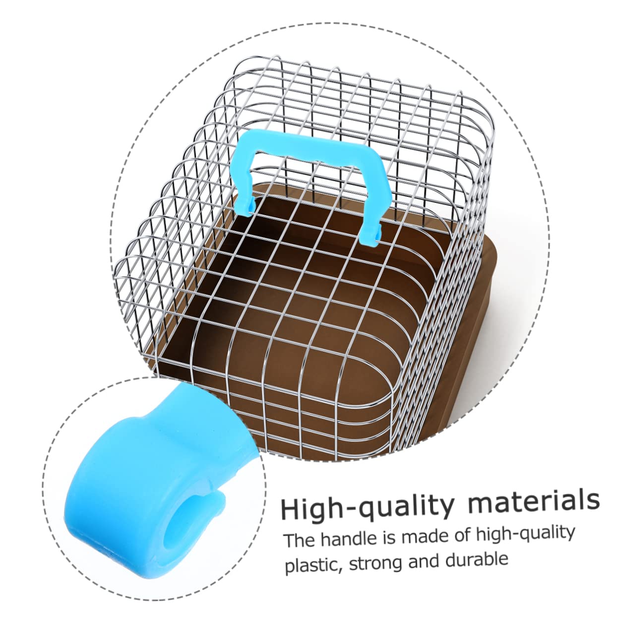 FUOYLOO 10pcs Cage Handle Bunny Cage Outdoor Cat Cage Carrier Pet Carrier Handle Outdoor Bird Cage Large Rabbit Cage Cat Enclosures for Dog Guinea Pig Plastic Travel Component