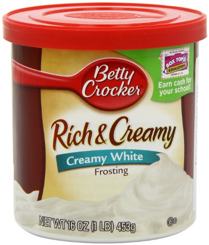 Betty Crocker Rich & Creamy Gluten Free Creamy White Frosting, 16 oz. (Pack of 8)