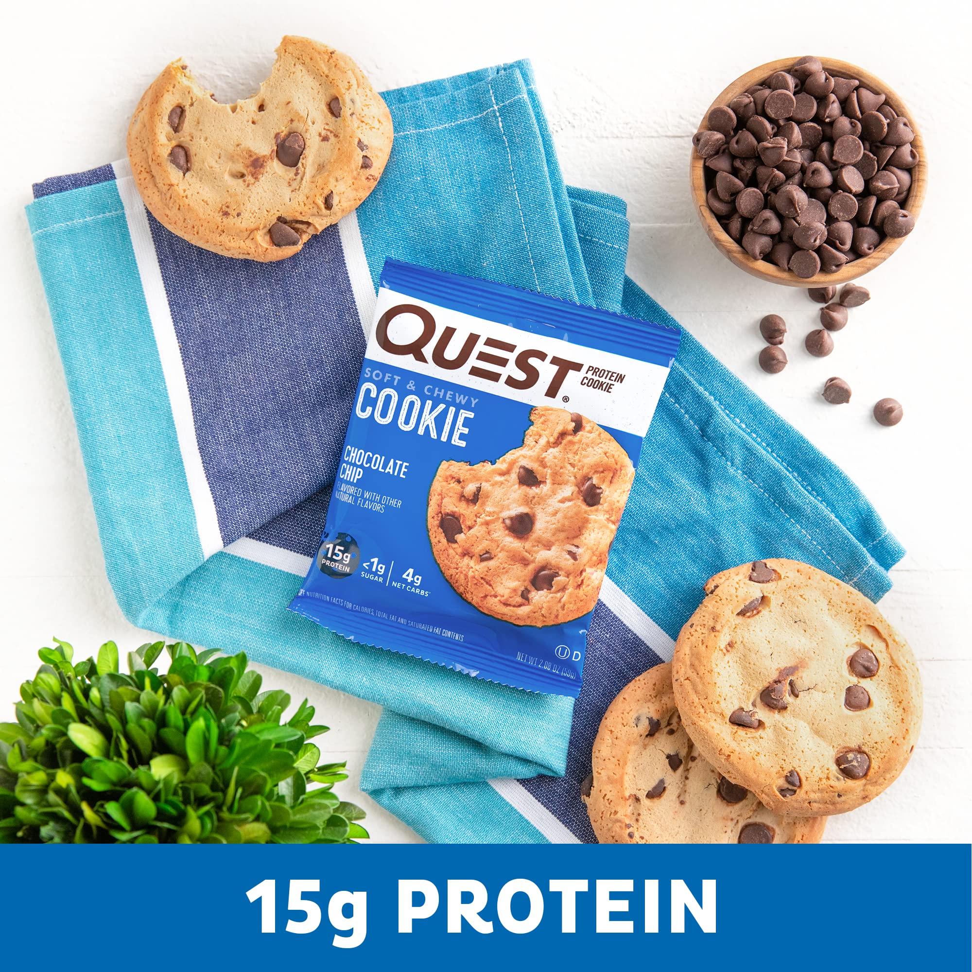 Quest Nutrition Protein Treats Bundle - Peanut Butter Cups, Cheese Crackers, and Chocolate Chip Cookies (12 Count Each)