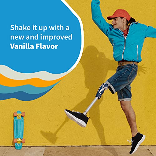 Tasty Organic Vanilla Meal Replacement Shake Vegan - Garden of Life - 20g Complete Plant Based Protein, Greens, Digestive Enzymes, Pro & Prebiotics for Easy Digestion – Non-GMO, Gluten-Free, 2.3 LB,Packaging may vary