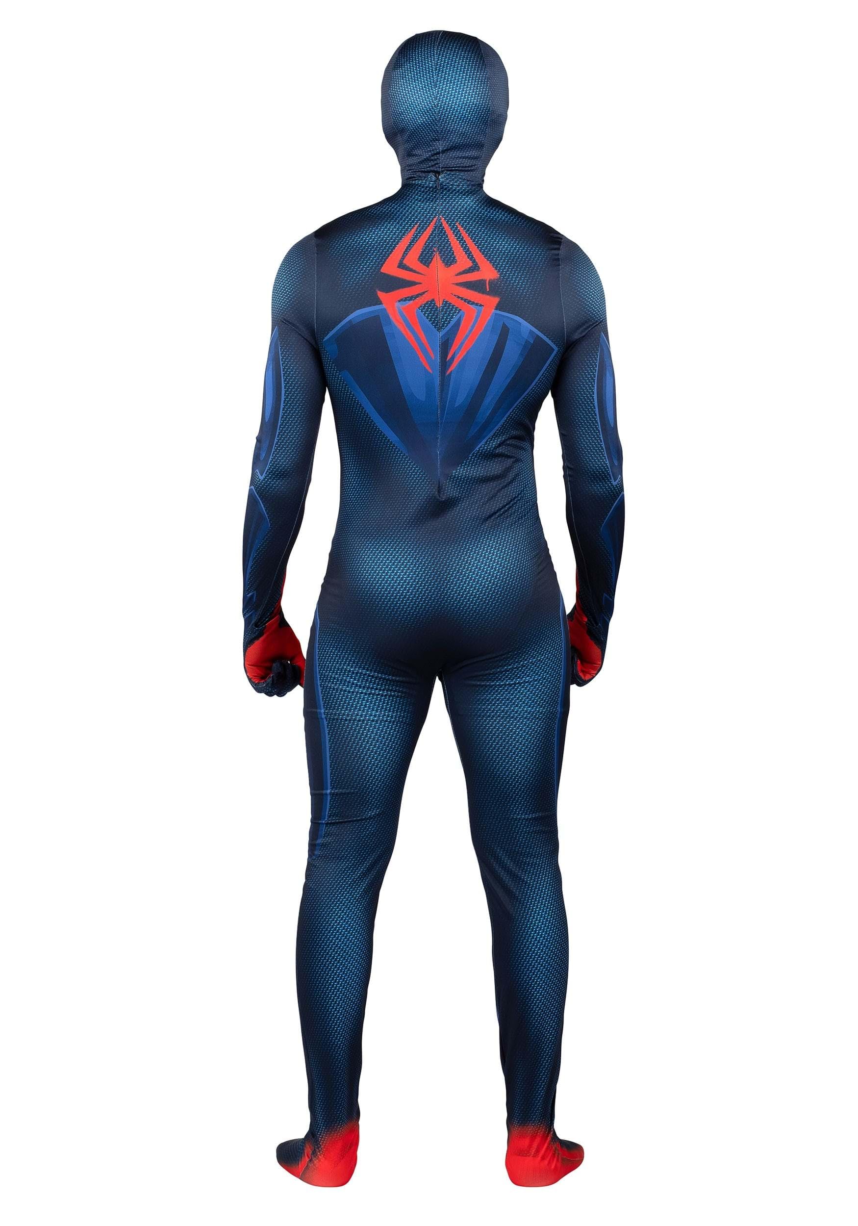 Jazwares Marvel Spider-Verse 2 Adult Miles Morales Zentai Suit Costume X-Large Black