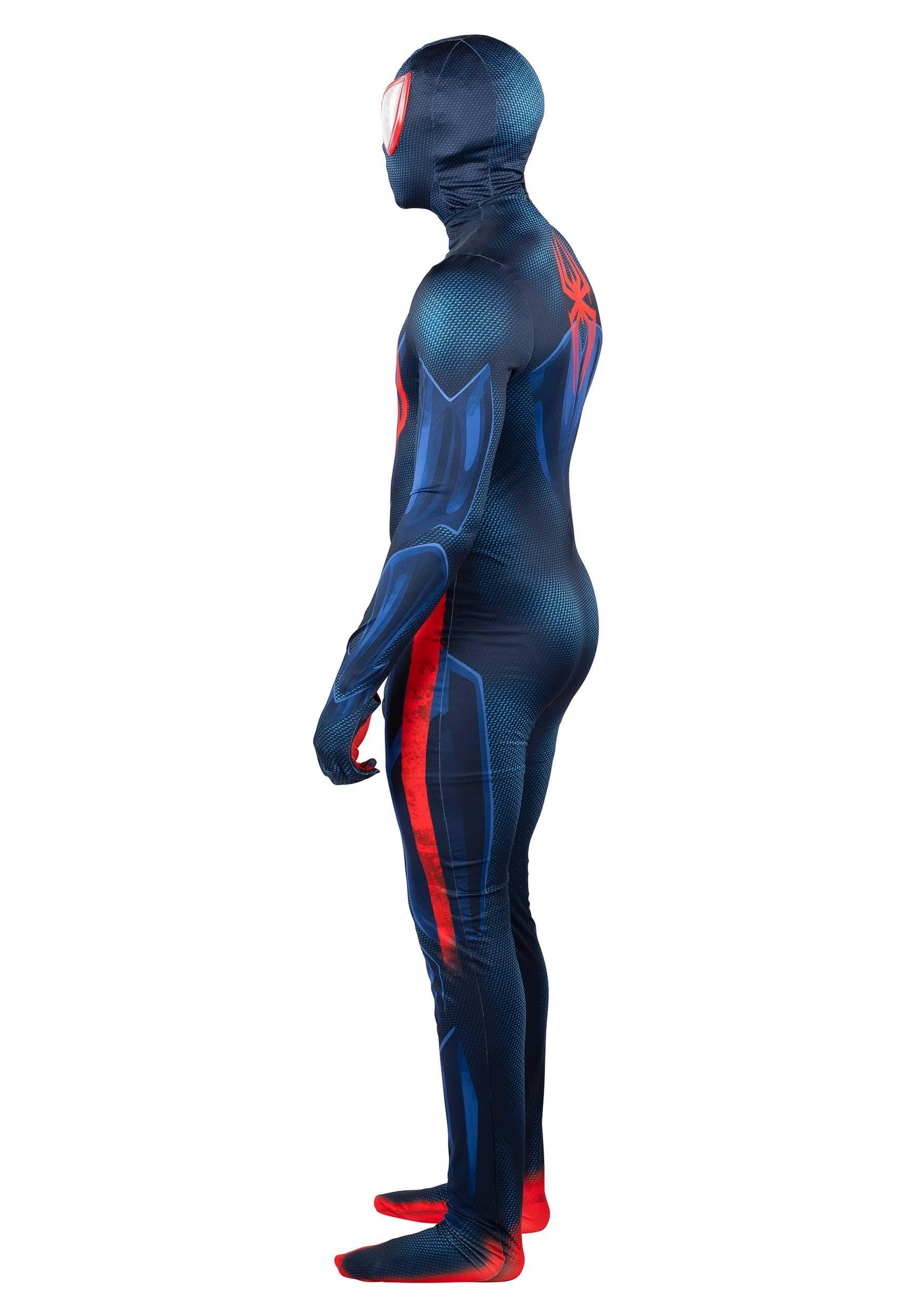 Jazwares Marvel Spider-Verse 2 Adult Miles Morales Zentai Suit Costume X-Large Black