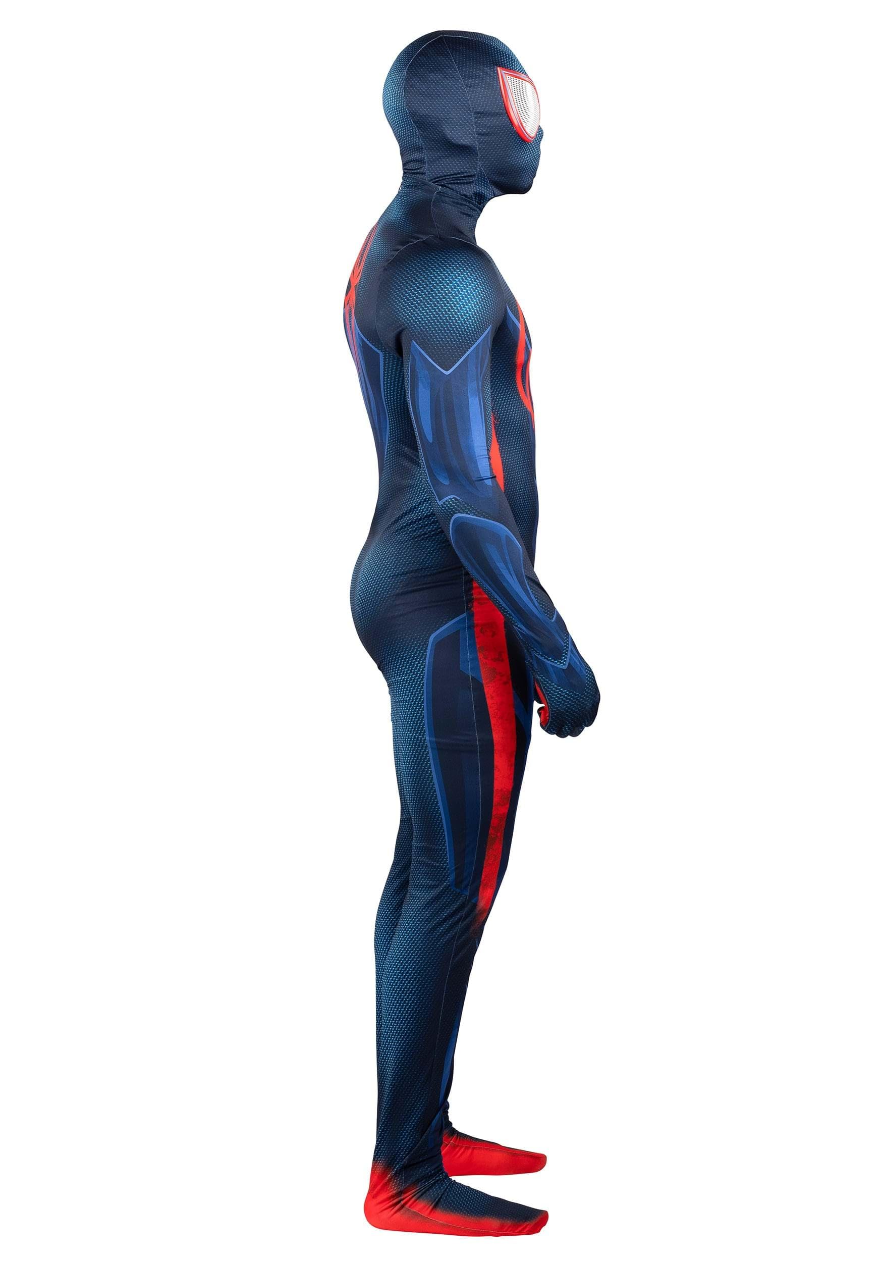 Jazwares Marvel Spider-Verse 2 Adult Miles Morales Zentai Suit Costume X-Large Black
