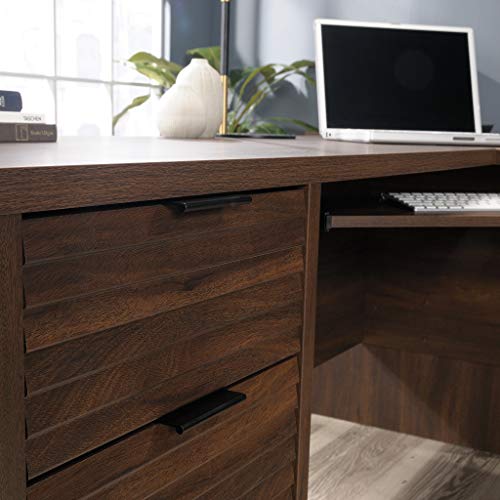 Sauder 426914 Englewood L-Desk, Spiced Mahogany™ Finish