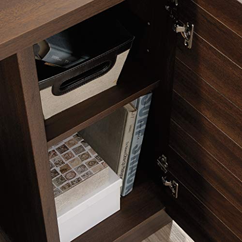 Sauder 426914 Englewood L-Desk, Spiced Mahogany™ Finish