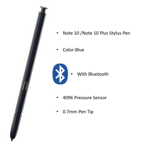 CLOTGIAAL Note 10 Stylus S Pen WithBluetooth Replacement for Samsung Galaxy Note10 |Note 10 Plus 5G +Tibs/Nibs (Black)