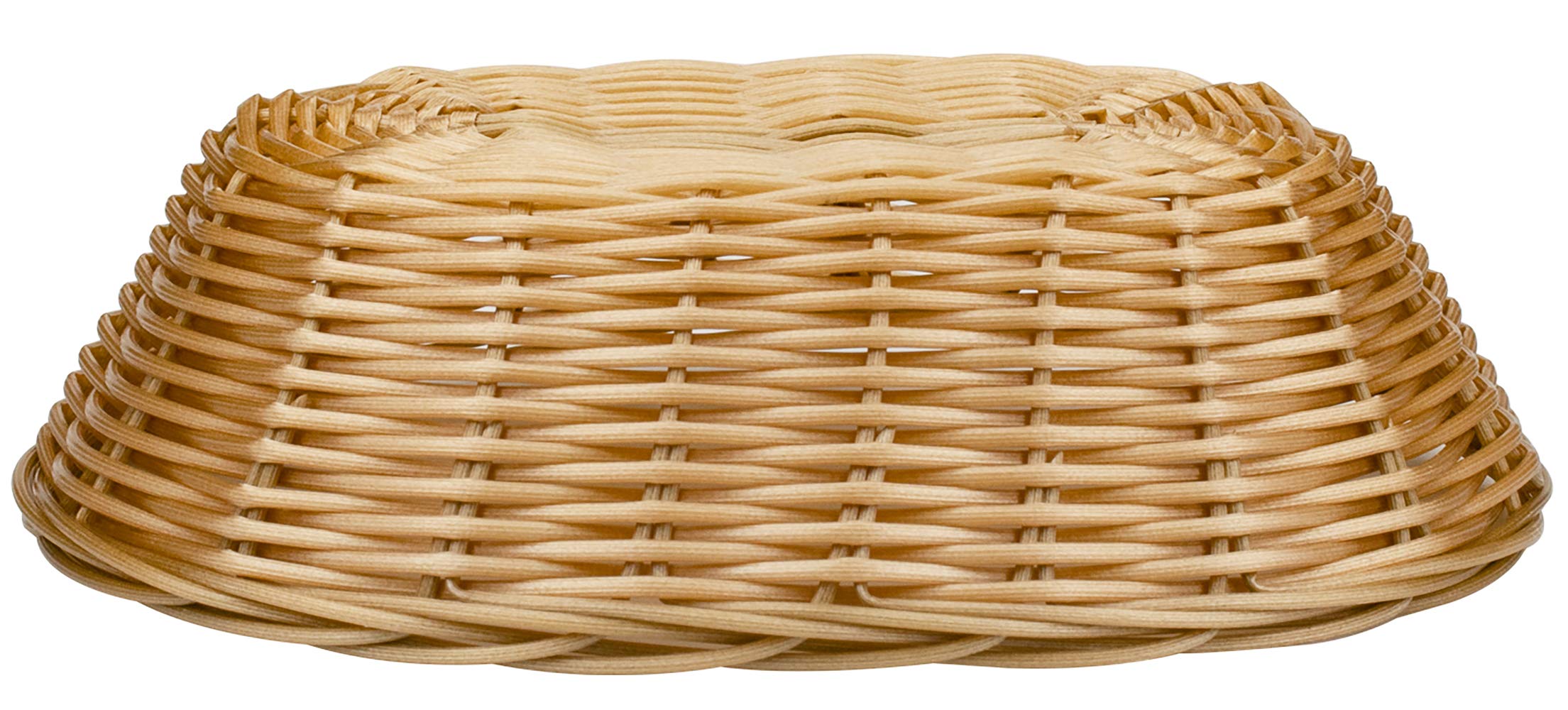 Yesland 16 Pack Plastic Oval Basket, Food Storage Basket & Fruit Basket, 8-3/4 x 6-1/4 x 2-3/4 Inches Basket Bin for Kitchen, Restaurant, Centerpiece Display