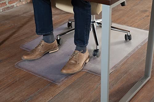 OFM Office Chair Mat for Hardwood Floor - Easy Glide Computer Desk Chair Floor Mat - Plastic Rolling Mat for Hard Floors for Work, Home, Gaming with Extended Lip (36β x 48β)