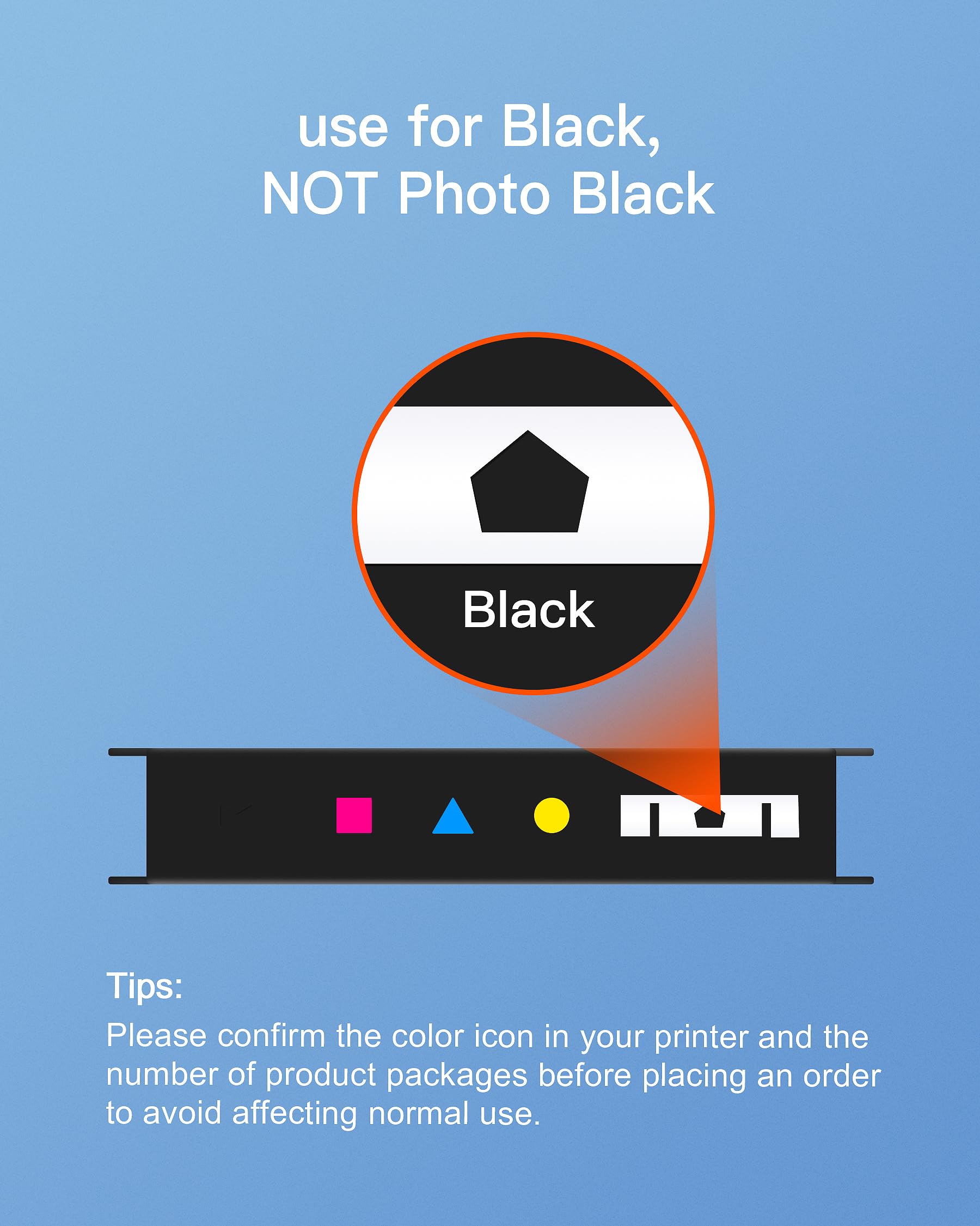 GPC Image Compatible Ink Cartridge Replacement for HP 564XL 564 XL Compatible with DeskJet 3520 3522 Officejet 4620 Photosmart 5520 6510 7520 7525 Printer Tray (4 Black)