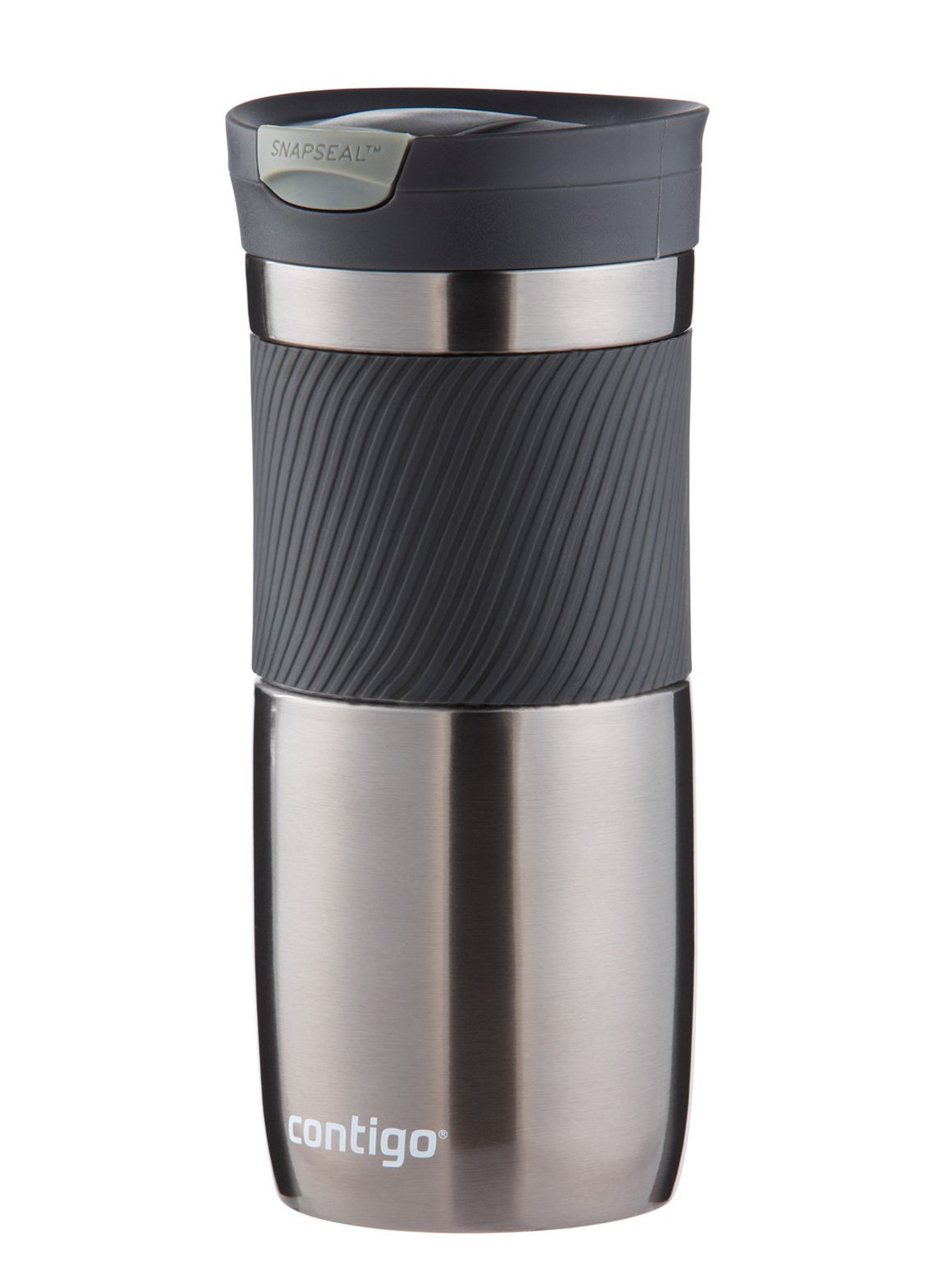Contigo Snapseal Byron Vacuum-Insulated Stainless Steel Travel Mug, 16 Oz, Gunmetal