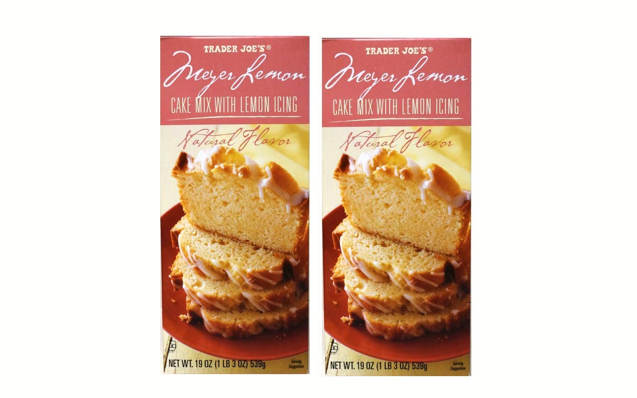 Trader Joe’s Meyer Lemon Cake Mix with Lemon Icing NET WT.19 OZ - 2-PACK