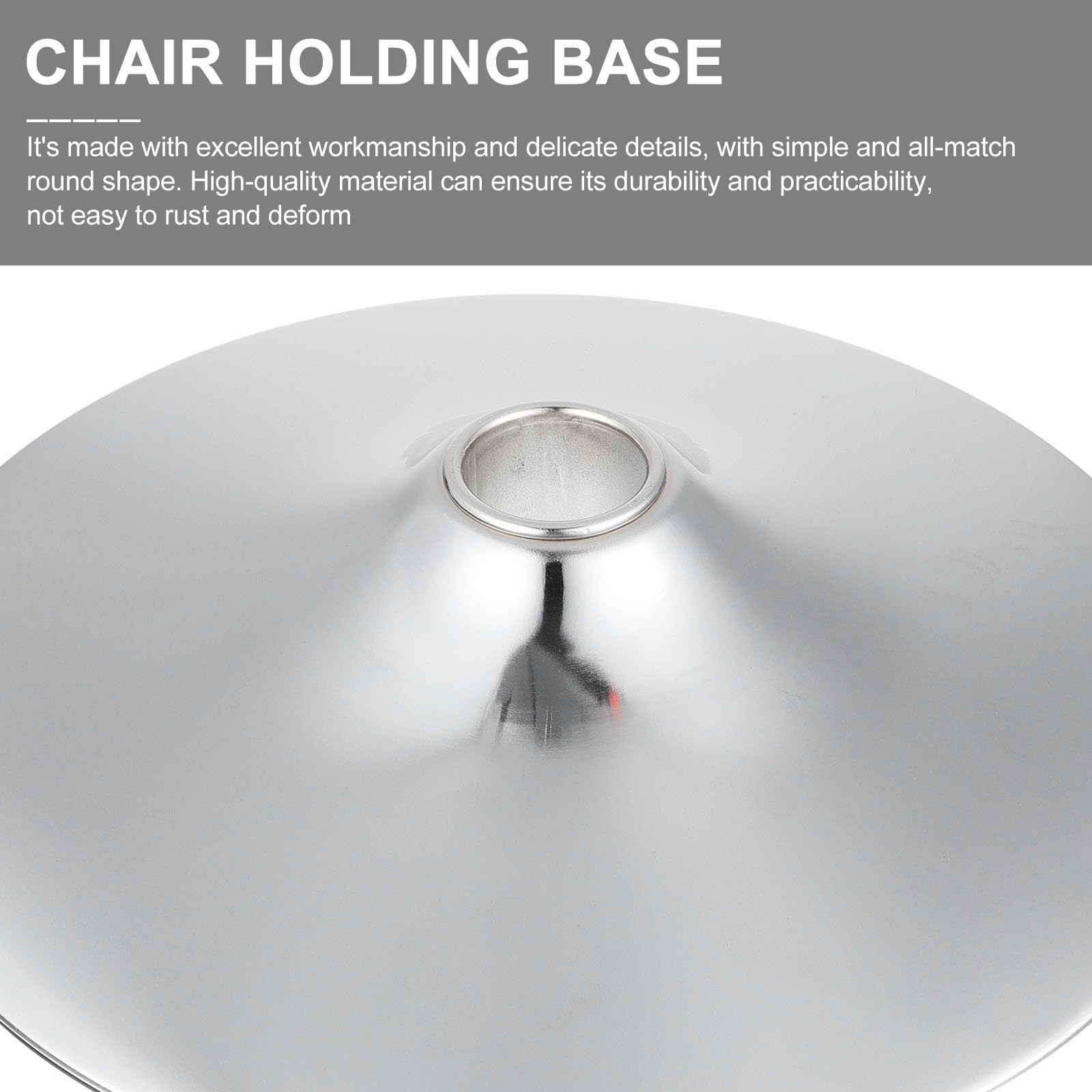 Veemoon Round Chair Base,Bar Stool Base Mount Swivel Plate Replacement Chair Round Base for Stools Kitchen Dining