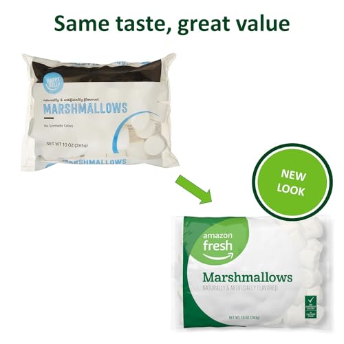 Amazon Fresh, Marshmallows, 10 Oz (Previously Happy Belly, Packaging May Vary)